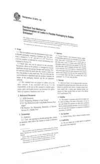 ASTM D3078-02 standard | Leak Detector for Packaging | Vacuum Chamber