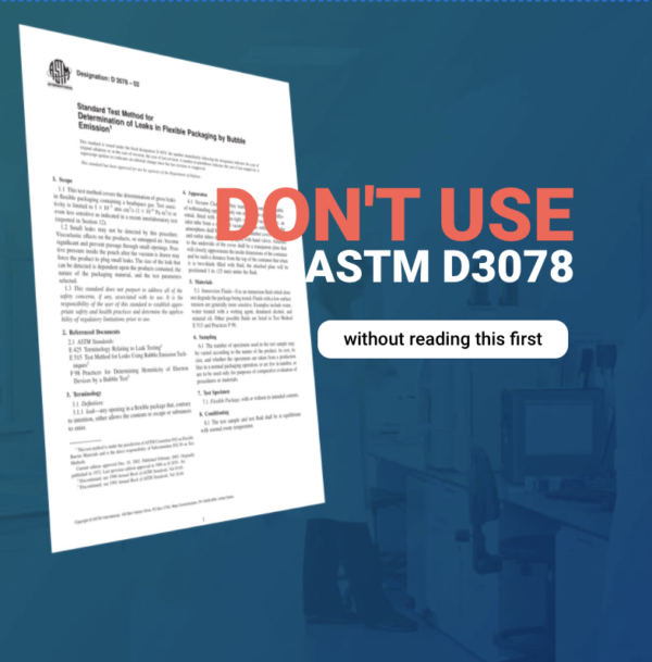 astm d3078 | DVACI Packaging Leak Testers & Vacuum Chambers